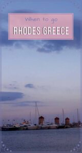 RHODES WEATHER :: When to go